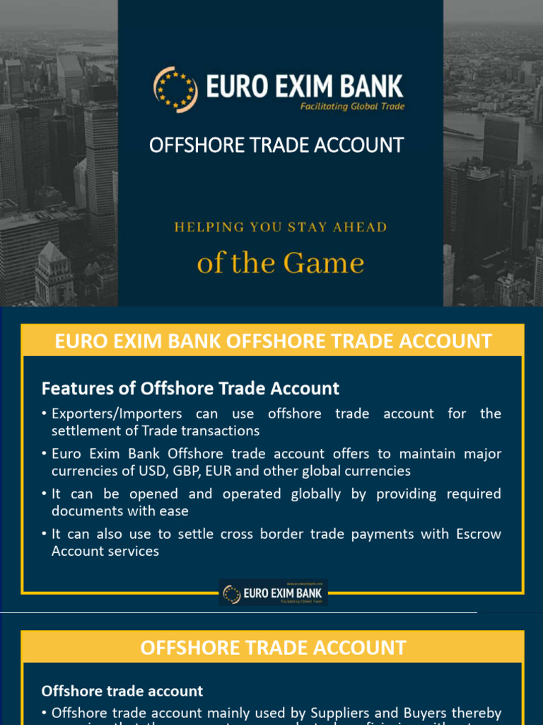 Offshore Trade Account Overview | PDF | Letter Of Credit | Banking ...