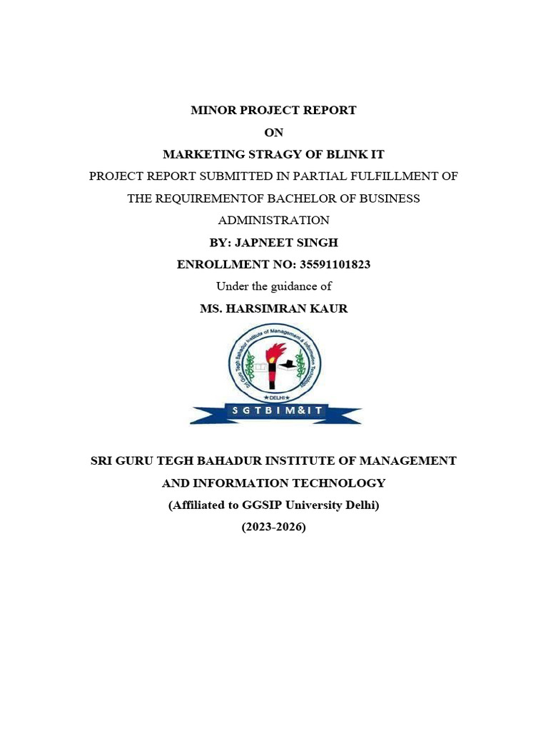 Minor Project Report | PDF | Computing | Engineering