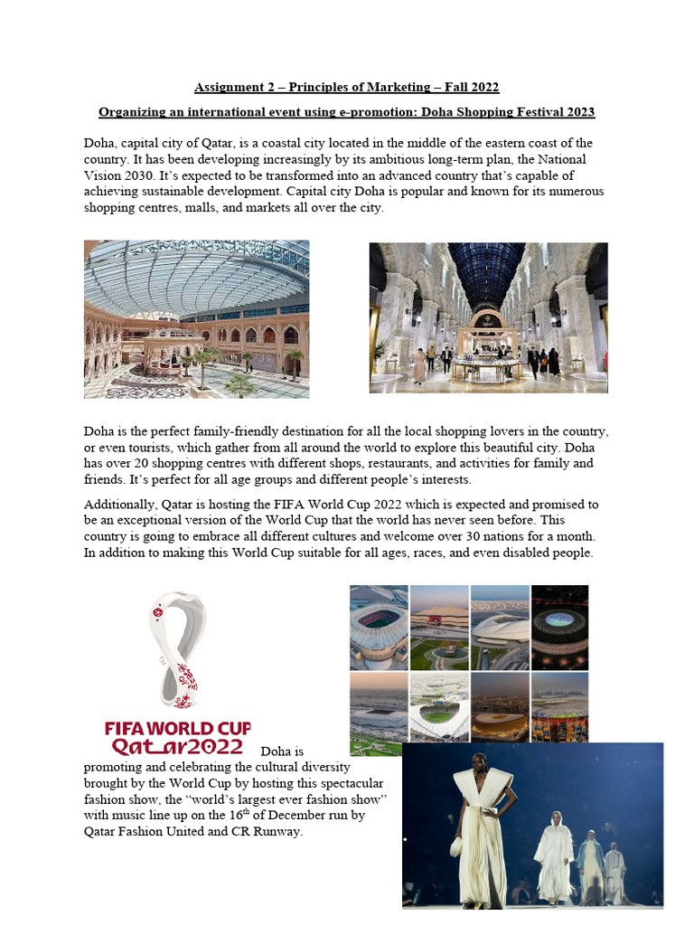 Assignment 2 | PDF | Doha | Shopping Mall