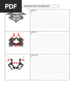 Protocolo de Localizacion Rorschach | PDF