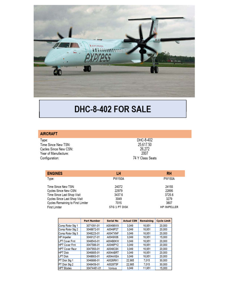 2007 Q400 Specification REV2 12 - 04 - 20-2 | PDF | Aerospace ...