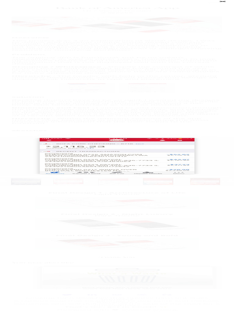 Alexa Forberg Portfolio - Bank of America App | PDF | Application Software | Computing