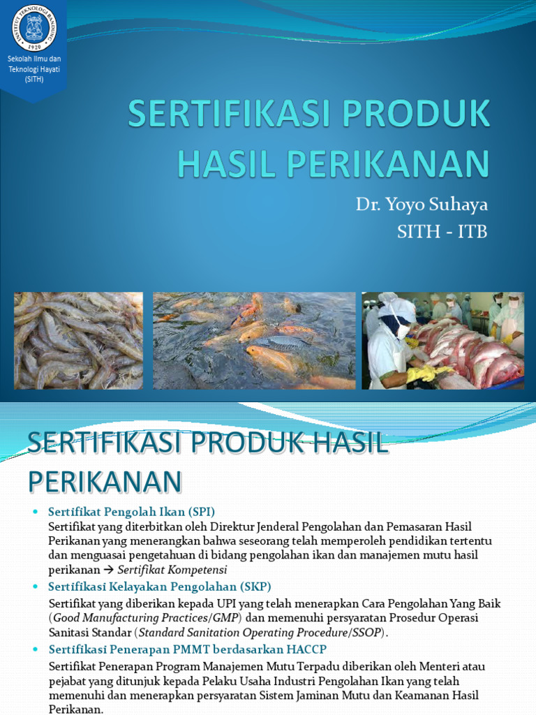 12 Sertifikasi Produk Perikanan | PDF