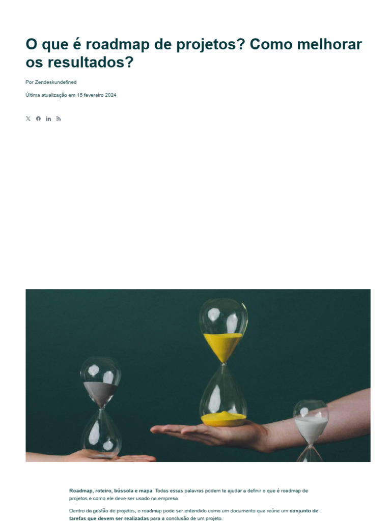 O que é roadmap de projetos_ Como fazer em 6 passos | PDF ...