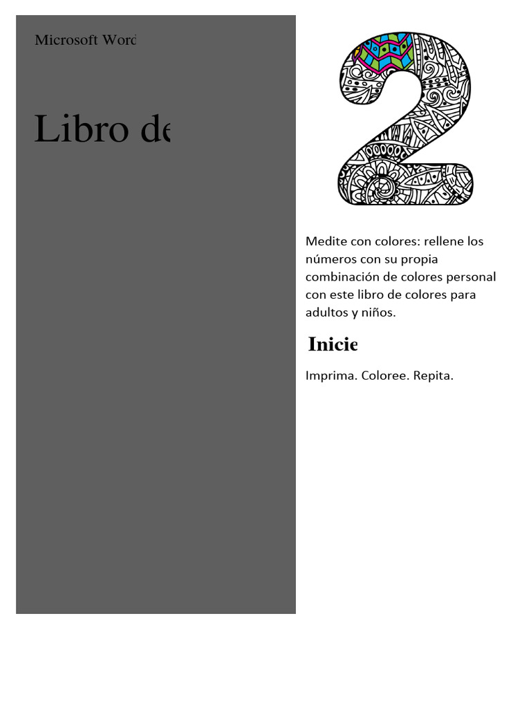Libro de Colorear por Números PDF | PDF