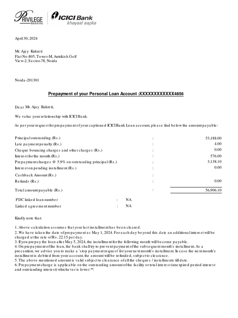 2024 01 5 00 34 31 Pre Closestatement | PDF | Interest | Cheque
