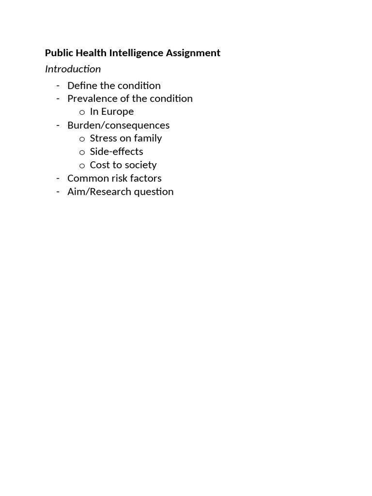 Public Health Intelligence | PDF | Odds Ratio | Effect Size