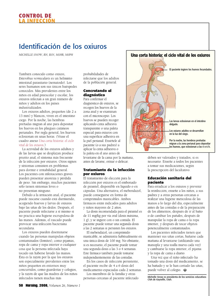 Oxiuros | Descargar gratis PDF | Especialidades Medicas | Enfermedades ...