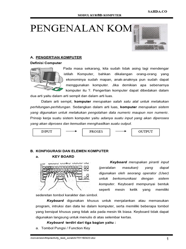 Pengenalan Komputer | PDF