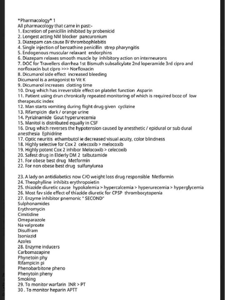 Pharma and Micro Points | PDF