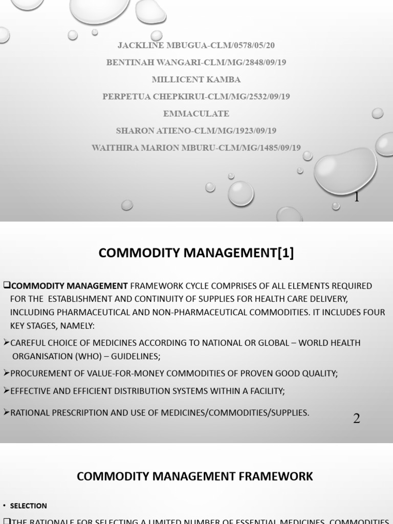 Healthcare Commodity Management Guide | PDF | Procurement | Supply Chain