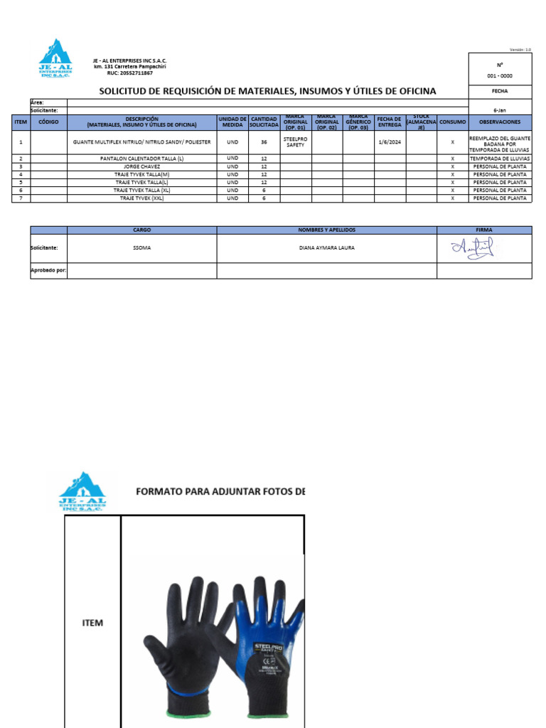 Requerimiento N043 Epp S | PDF