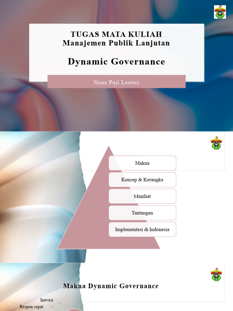 Dynamic Governance by Nana Puji Lestari | PDF