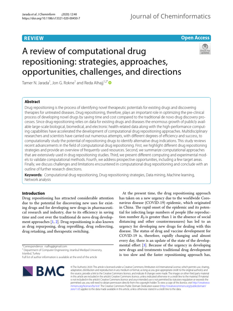 A Review of Computational Drug Repositioning: Strategies, Approaches ...