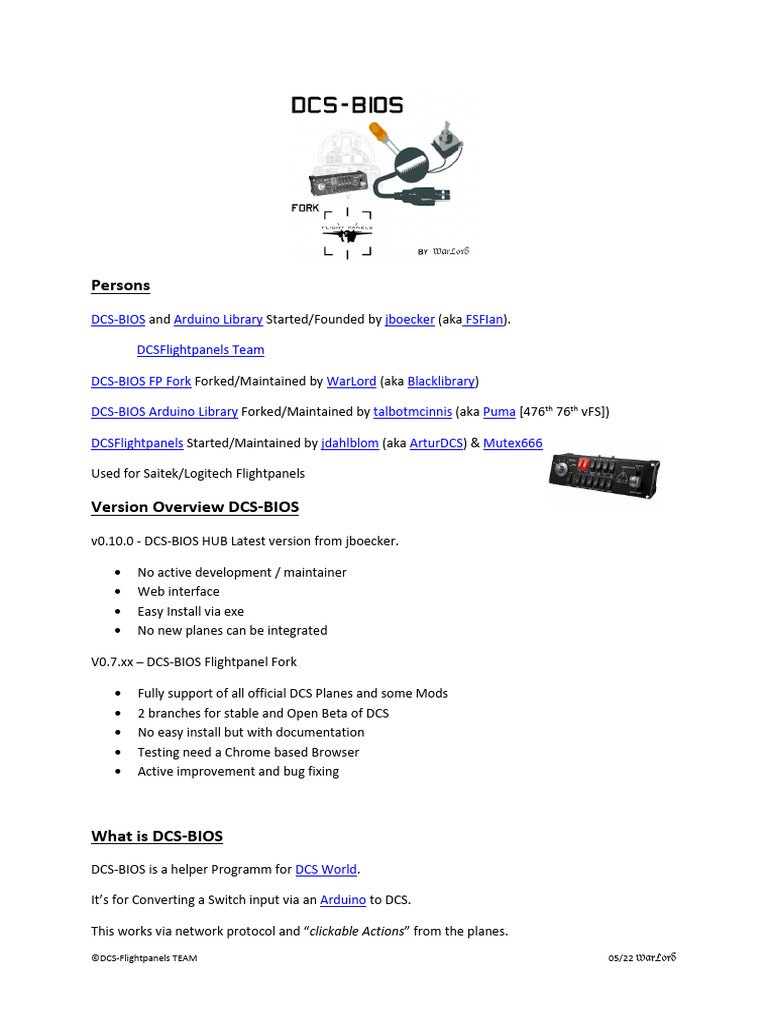 Dcs Bios Overview | PDF | Aircraft | Aviation