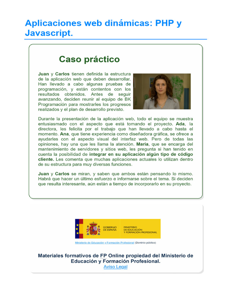 Tema 7 Aplicaciones web dinamicas | PDF | Aplicación web | Script Java