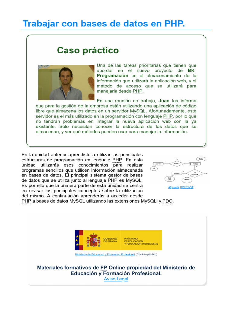 Tema 3 Bases de Datos | PDF | Mi sql | Php
