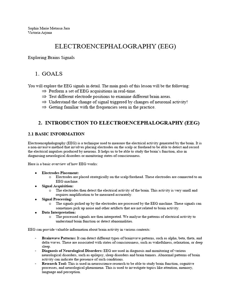 ELECTROENCEPHALOGRAPHY | PDF | Electroencephalography | Neuron