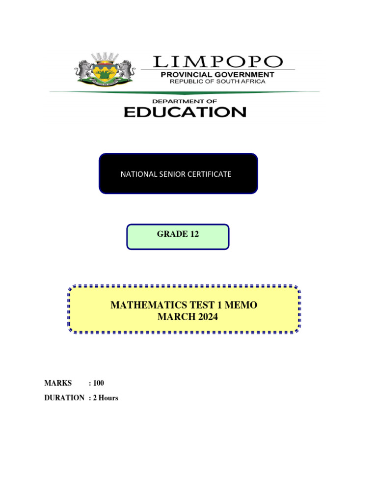 Updated Memo For Test 1 Submission | PDF