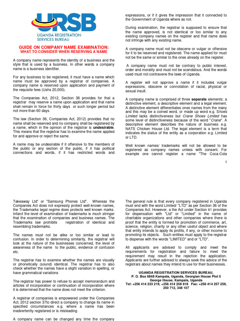 Name Reservation Guide Lines For Registrars 2016 | PDF | Trademark ...