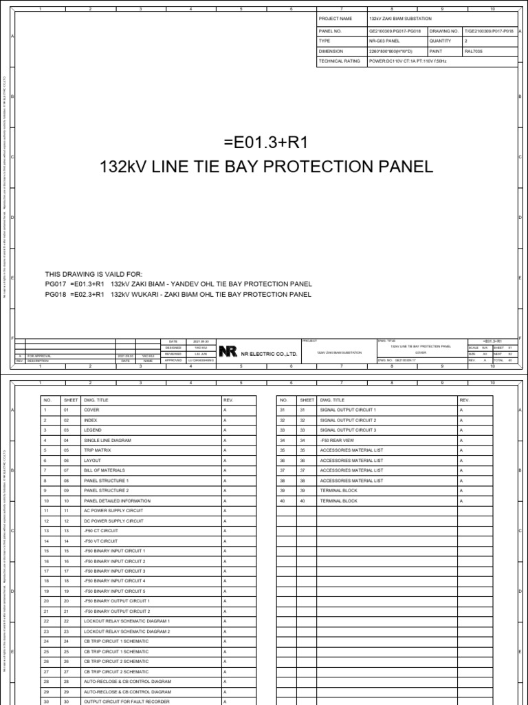 Ge2100309.Pg017-Pg018 E01.3+r1 132kv Line Tie Bay Protection Panel ...