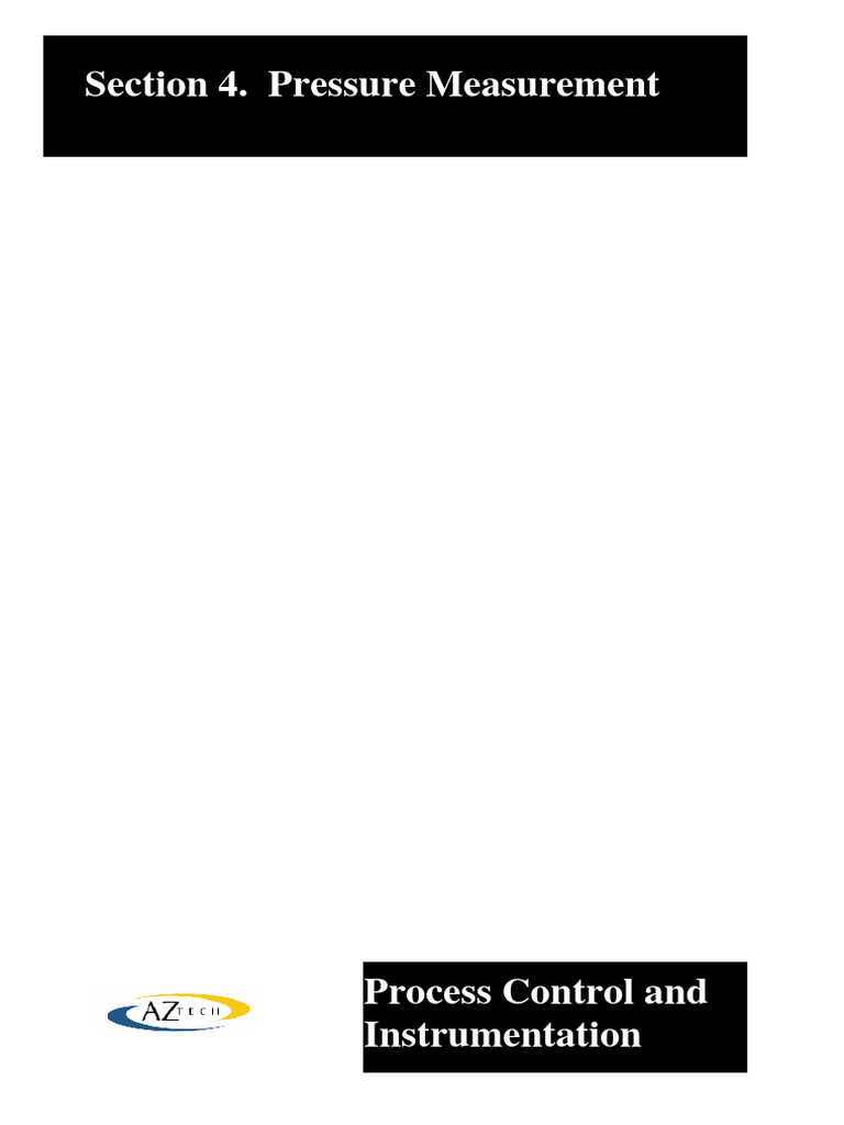 Section 4. Pressure Measurement | PDF | Pressure Measurement | Pressure