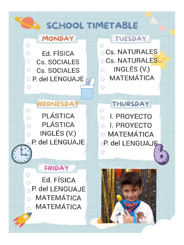 SCHOOL Timetable 2024 | PDF