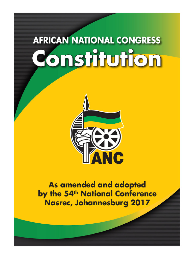ANC Constitution Overview 2023 | PDF | African National Congress ...