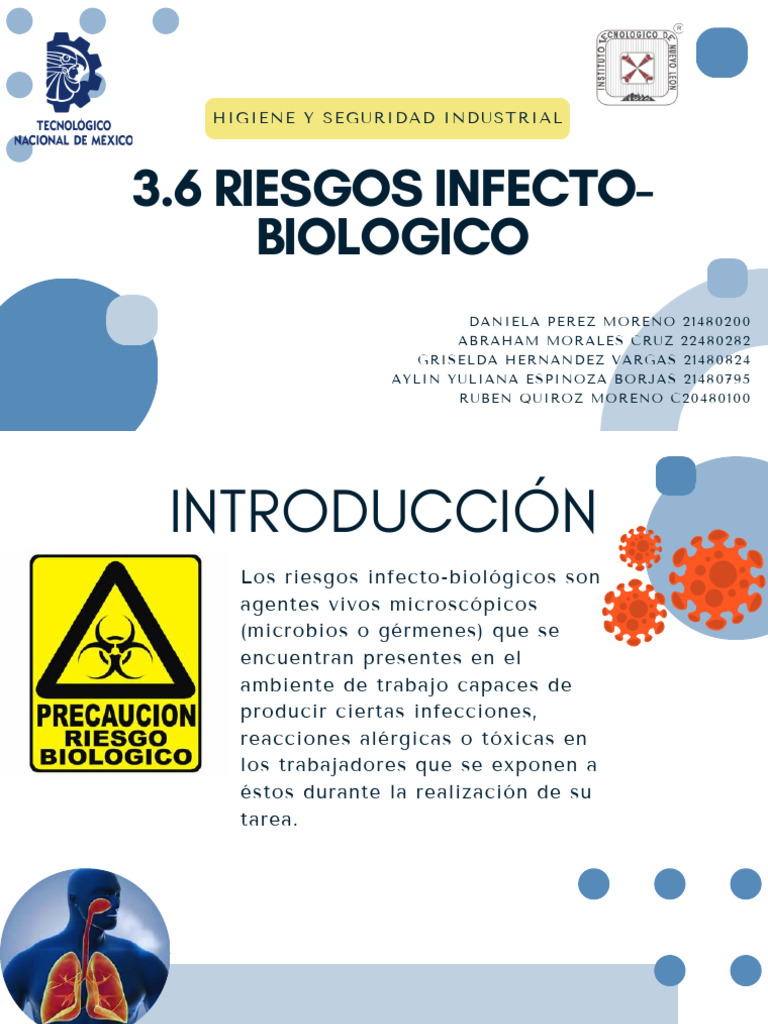 Riesgos Infecto-Biológicos Laborales | PDF | Patógeno | Infección