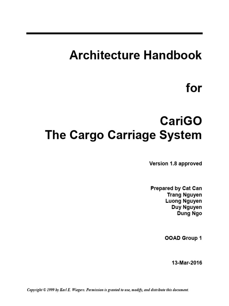 (Group 1) 00 CariGO Handbook - 12032016 | PDF | Client–Server Model ...
