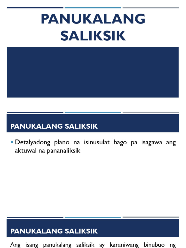 Panukalang Saliksik | PDF