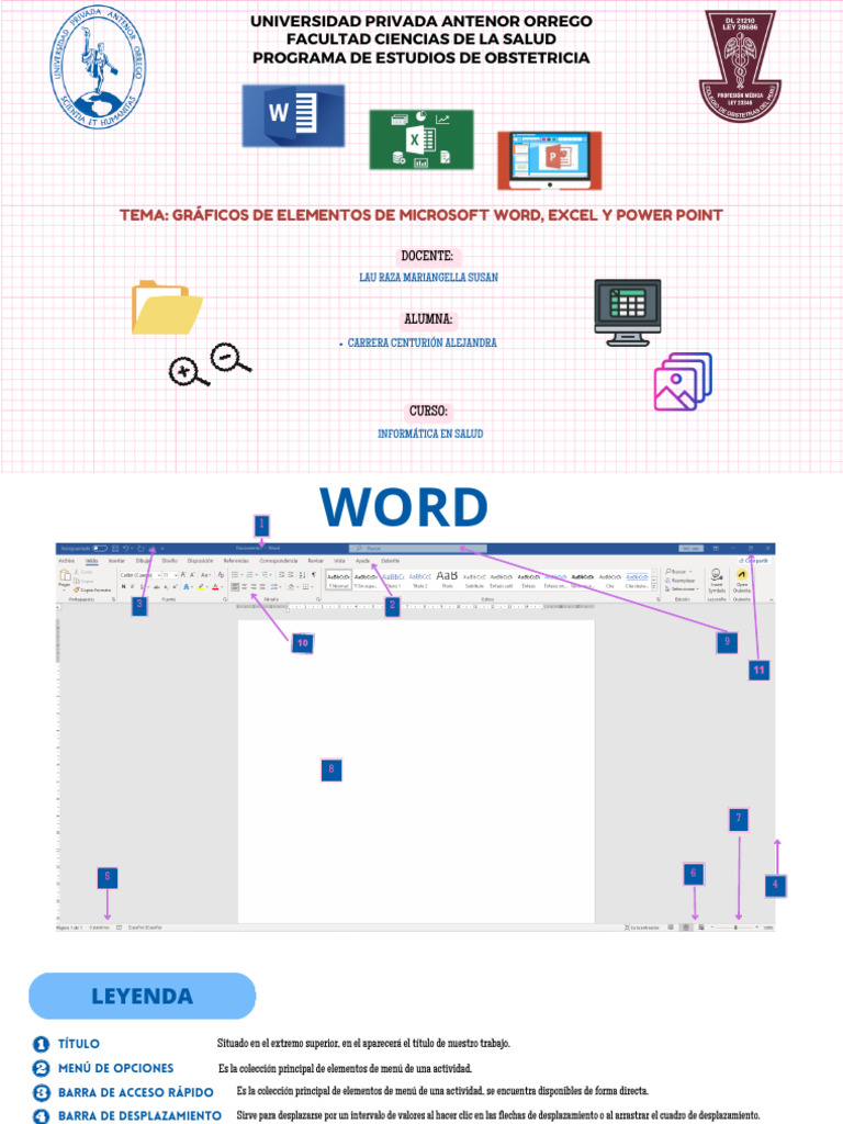 Tema Gràficos de Elementos de Microsoft Word, Excel y Power Point | PDF | Ventana (informática ...