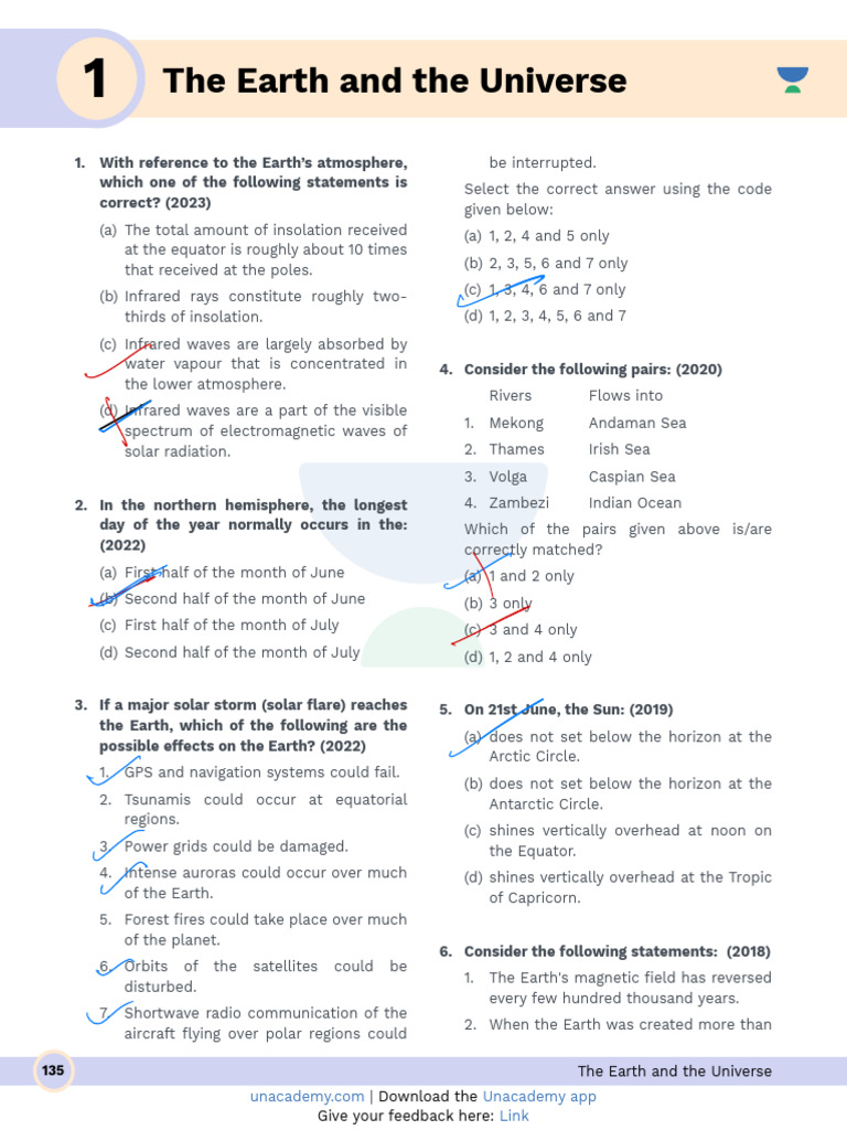 Geo Prelims | PDF | Earth | Atmosphere Of Earth