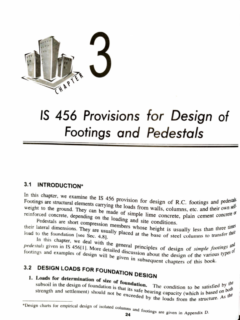 Desing of Footing and Pedestals | PDF | Foundation (Engineering) | Column