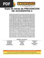 Sopa de Letras de Salud y Enfermedades | PDF