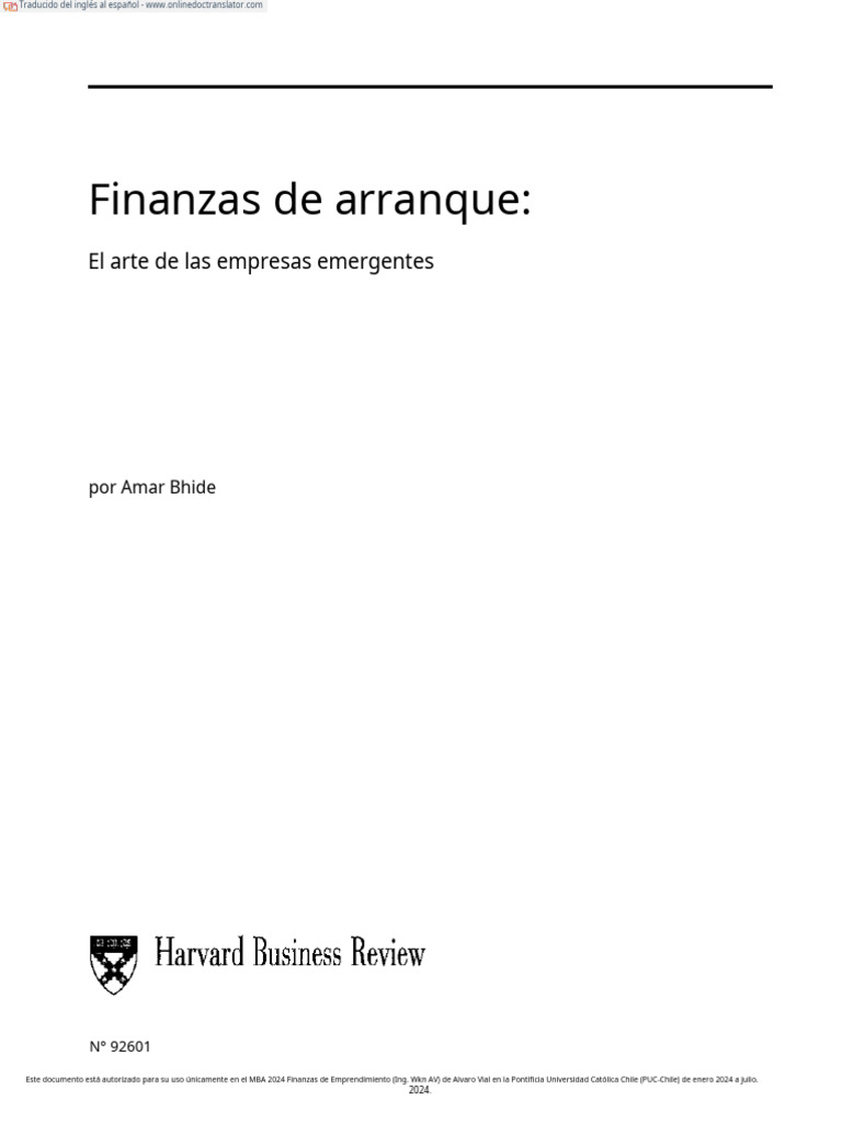 05 Boostrap Finance En Es Pdf Iniciativa Empresarial Empresa De