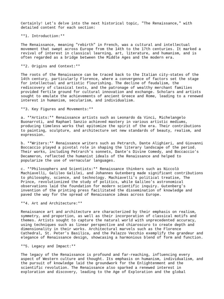 The Renaissance | Download Free PDF | Renaissance | Giovanni Boccaccio