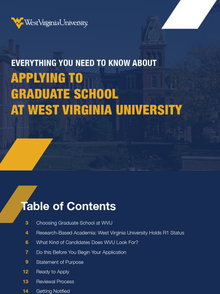 WVU - Everything You Need To Know About Applying To Grad School-V3 ...