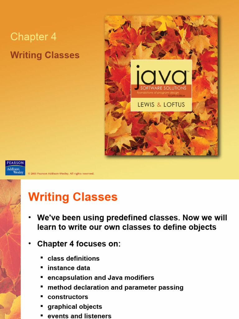 Slides 04 | PDF | Class (Computer Programming) | Method (Computer Programming)