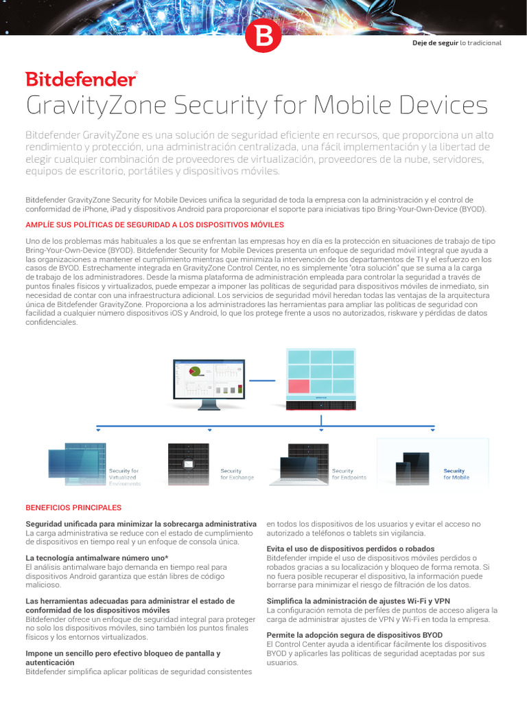Seguridad Móvil BYOD con Bitdefender | PDF | Computación en la nube | Malware