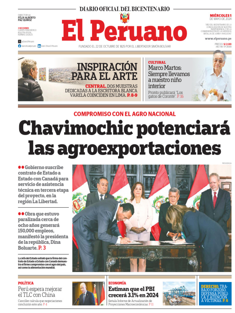 El Peruano | PDF | Perú | Ministerio (Departamento de Gobierno)