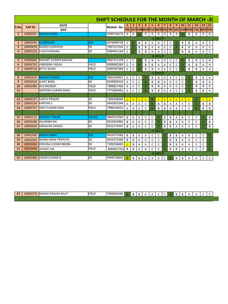 SCH March | PDF