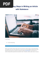 Writing a Magazine Article Made Easy | PDF