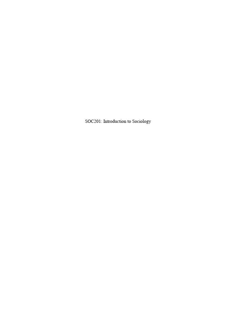 SOC201 Module3 Case Assignment | PDF | Social Stratification | Social ...