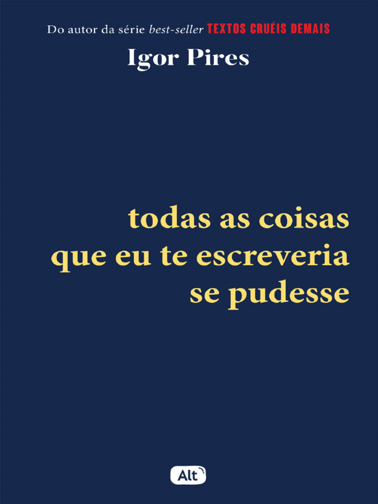 Todas As Coisas Que Eu Te Escreveria Se Pudesse | PDF | Amor | Tempo