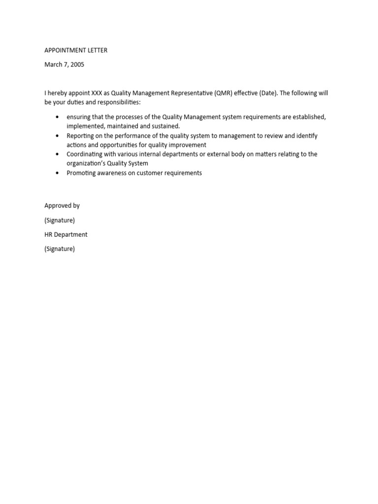 Auditor Appointment Letter | PDF