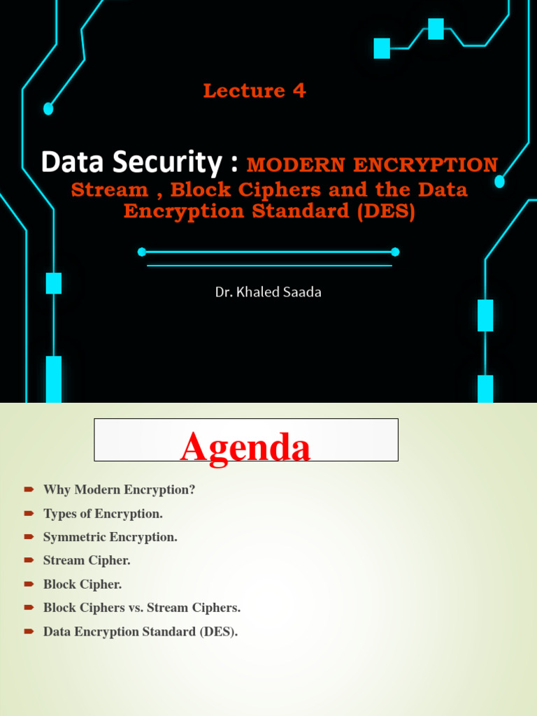 Lec 5 | PDF | Encryption | Cipher