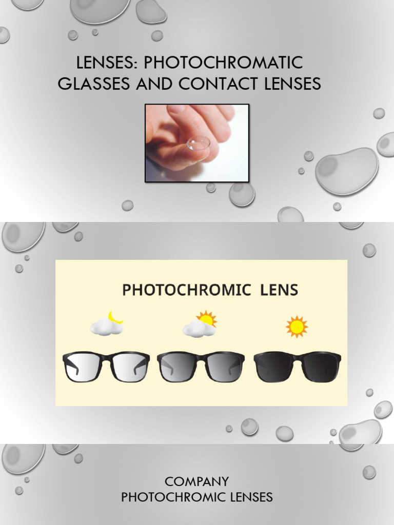 Chemistry of Photochromic Lenses | PDF | Contact Lens | Chemical Substances