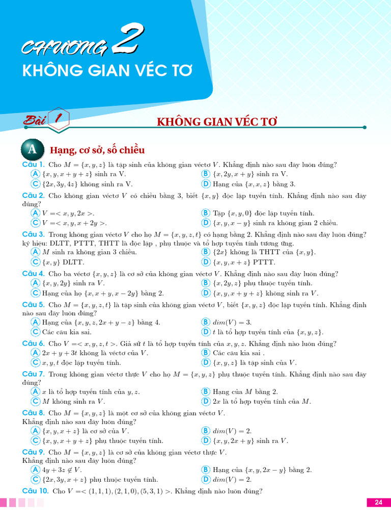 Ôn tập LT KGVT | PDF