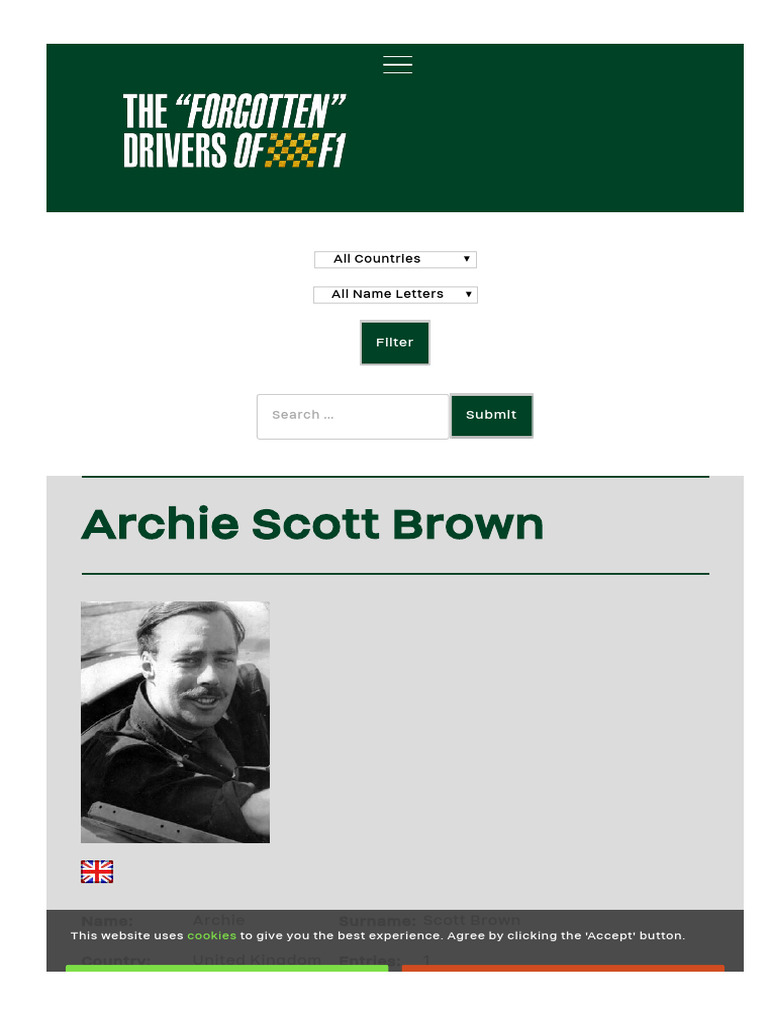F1 Forgotten Drivers - Archie Scott-Brown | PDF | Motor Vehicle ...